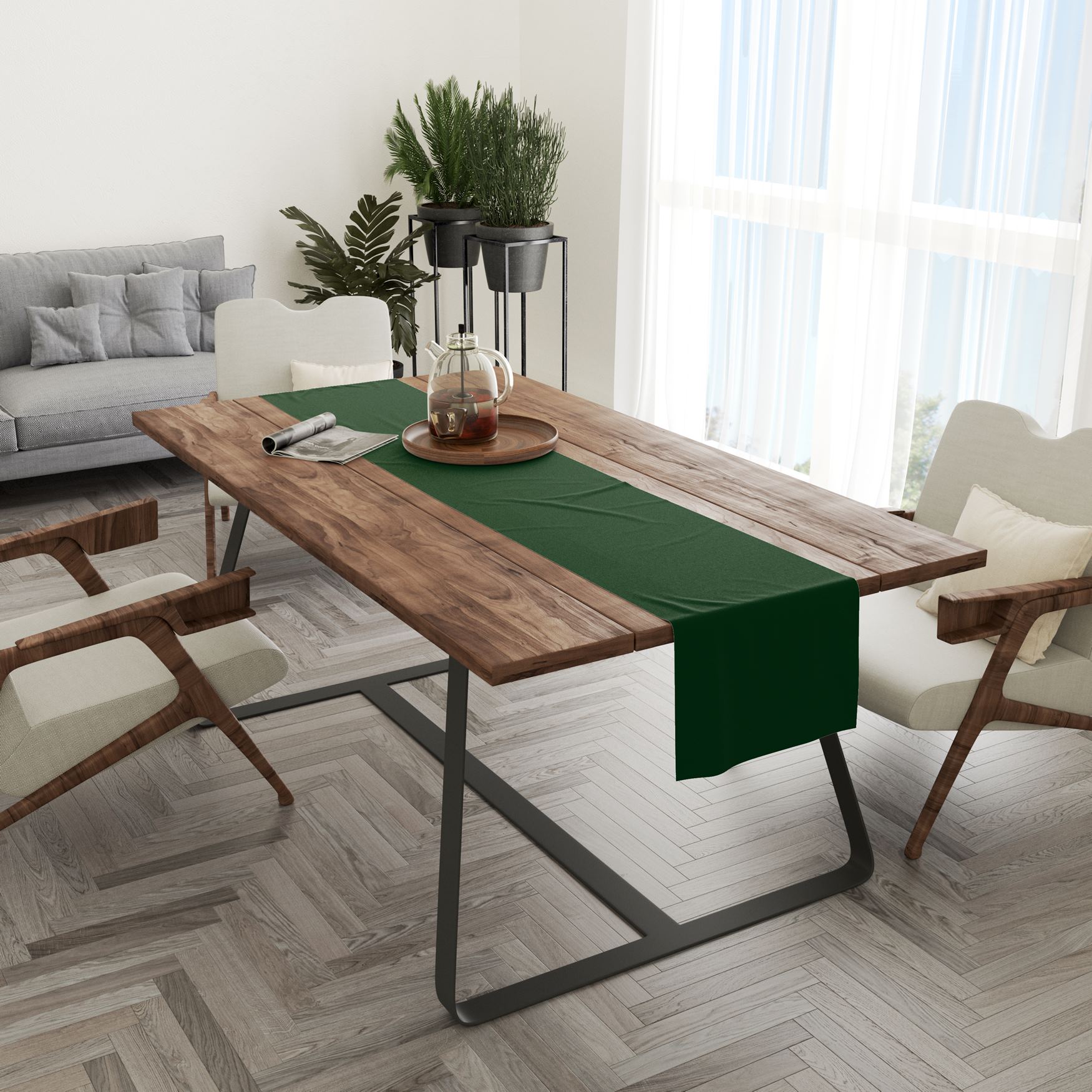 Fata de masa, HomeView, H-BCJ6708, 40x180, Rezistent la murdarie ...