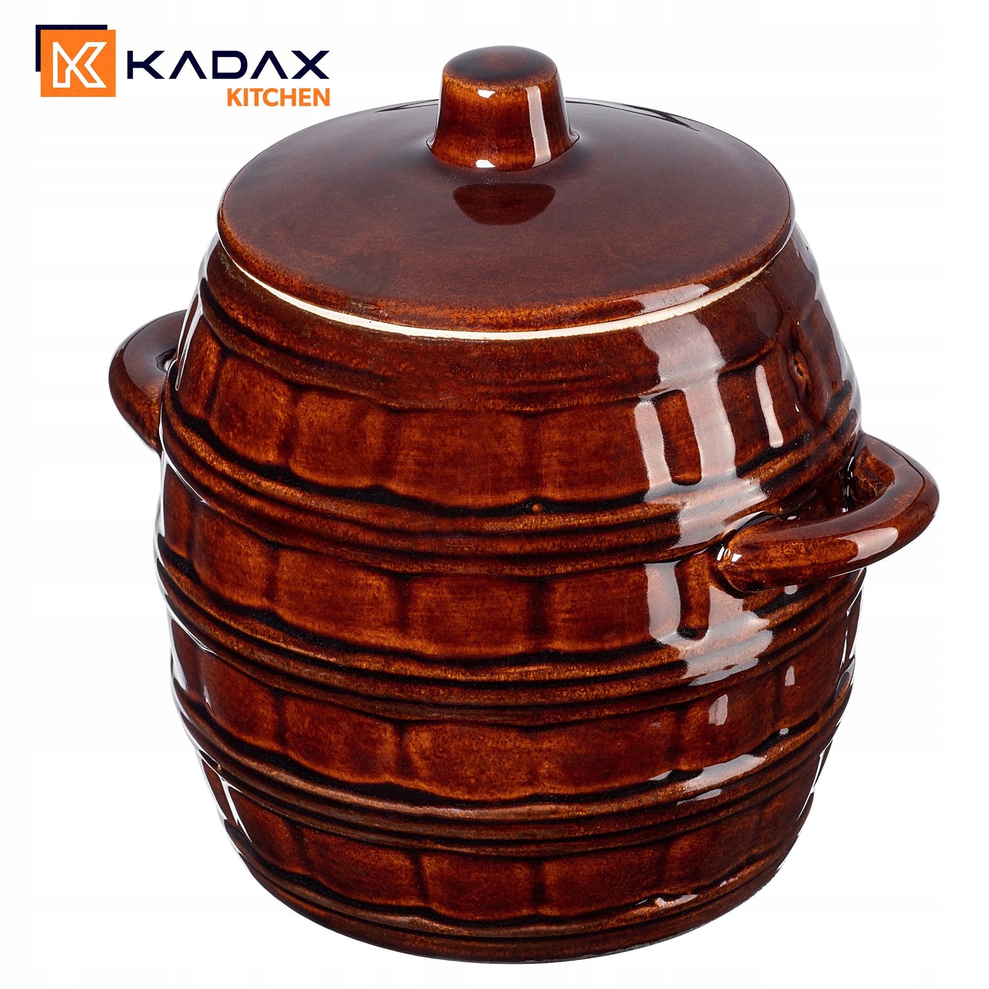 Butoi cu capac, KADAX, gresie ceramica, 5L - eMAG.ro