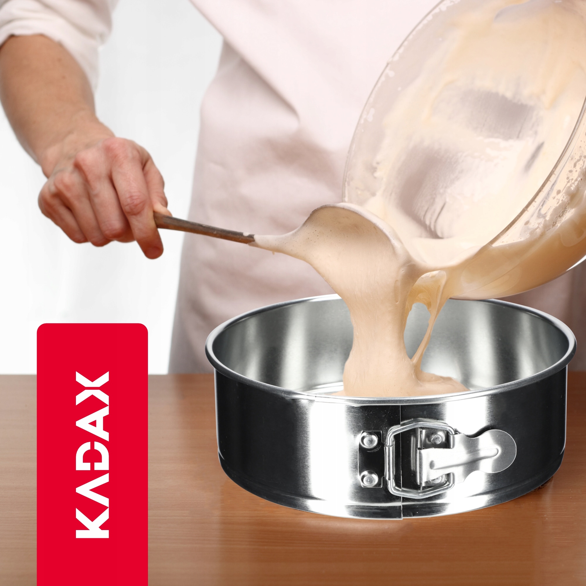 Forma rotunda tort, Kadax, Inox, 24 x 7 cm, Argintiu - eMAG.ro