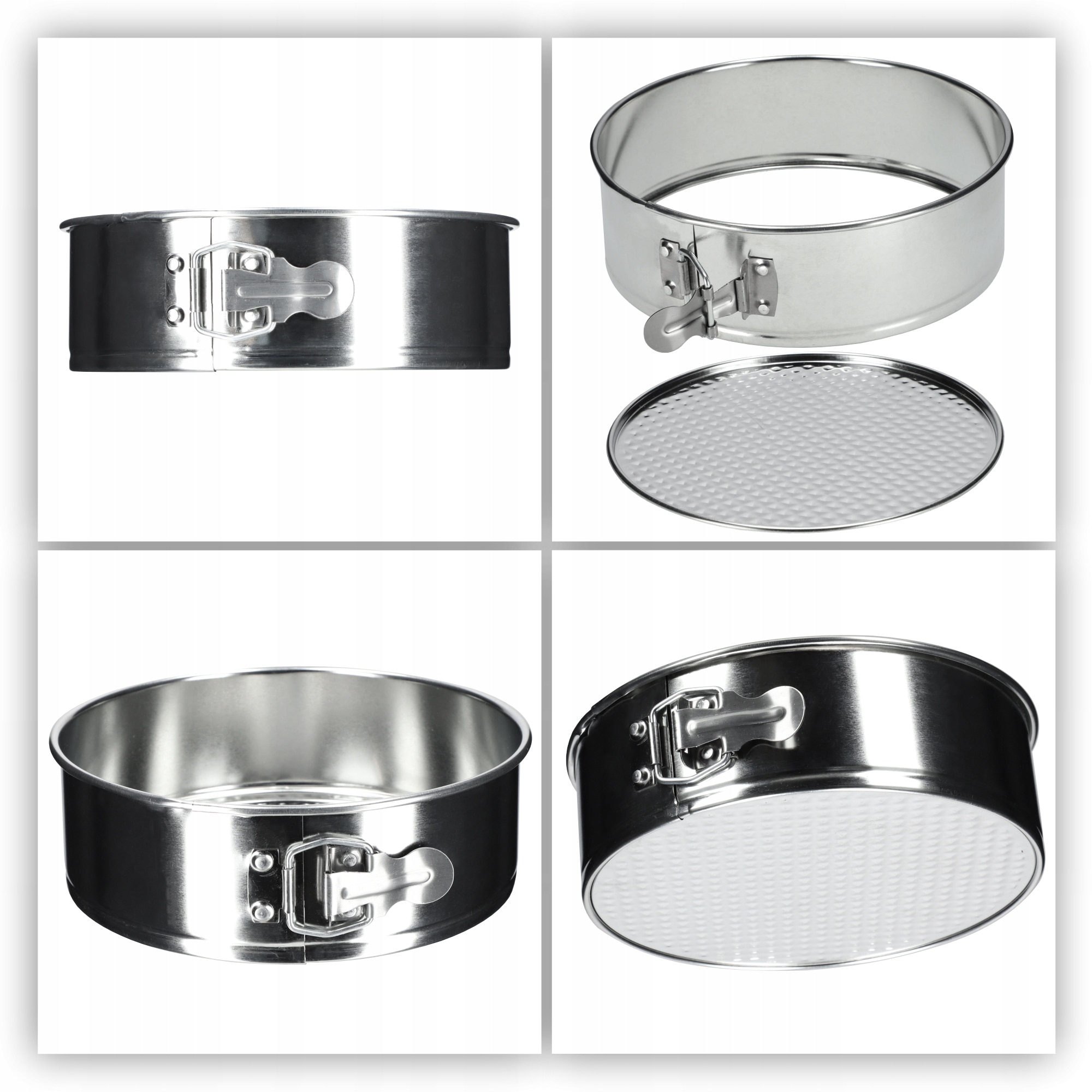 Forma rotunda tort, Kadax, Inox, 24 x 7 cm, Argintiu - eMAG.ro