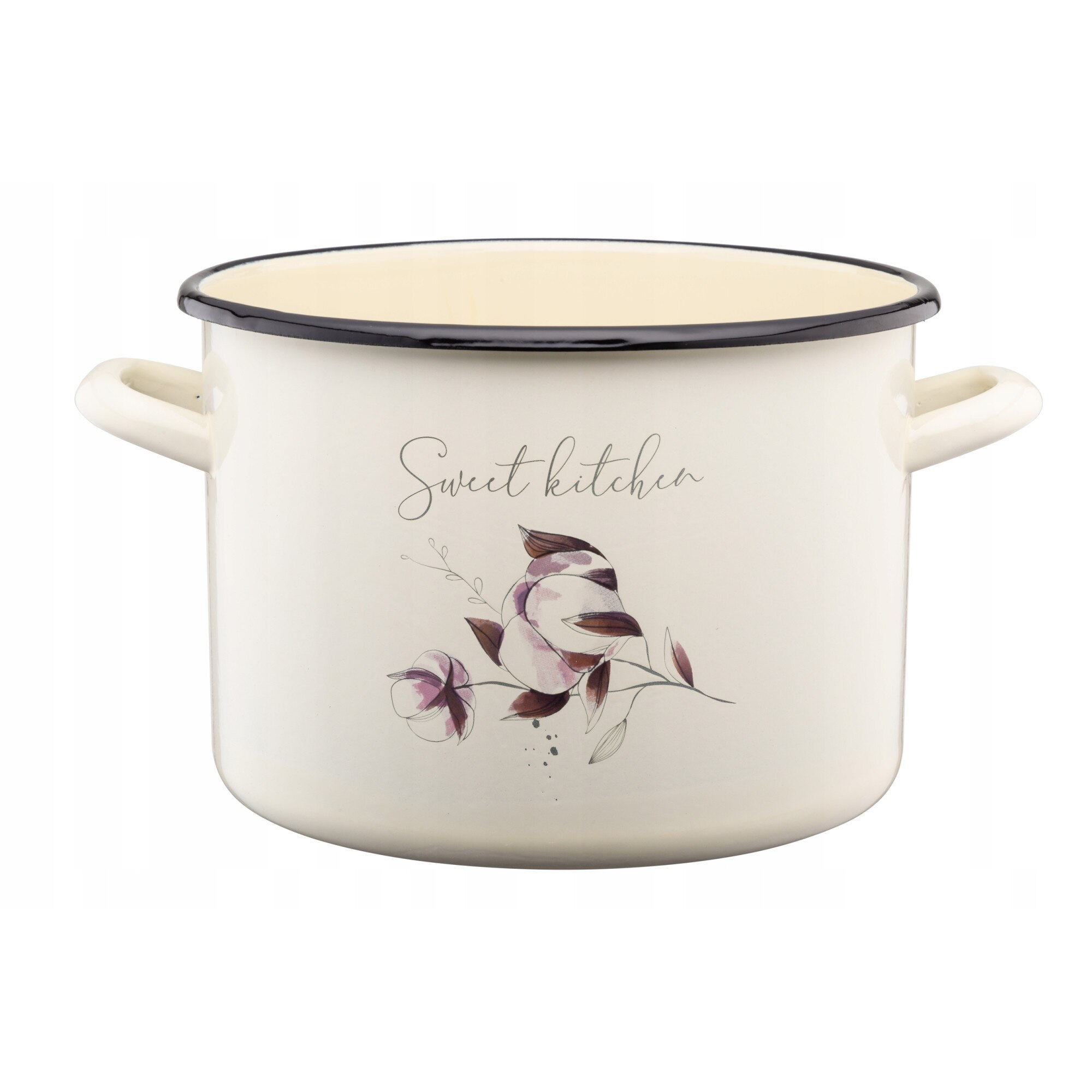 Oala emailata, Kadax Luca, Model cu flori, 7 l - eMAG.ro