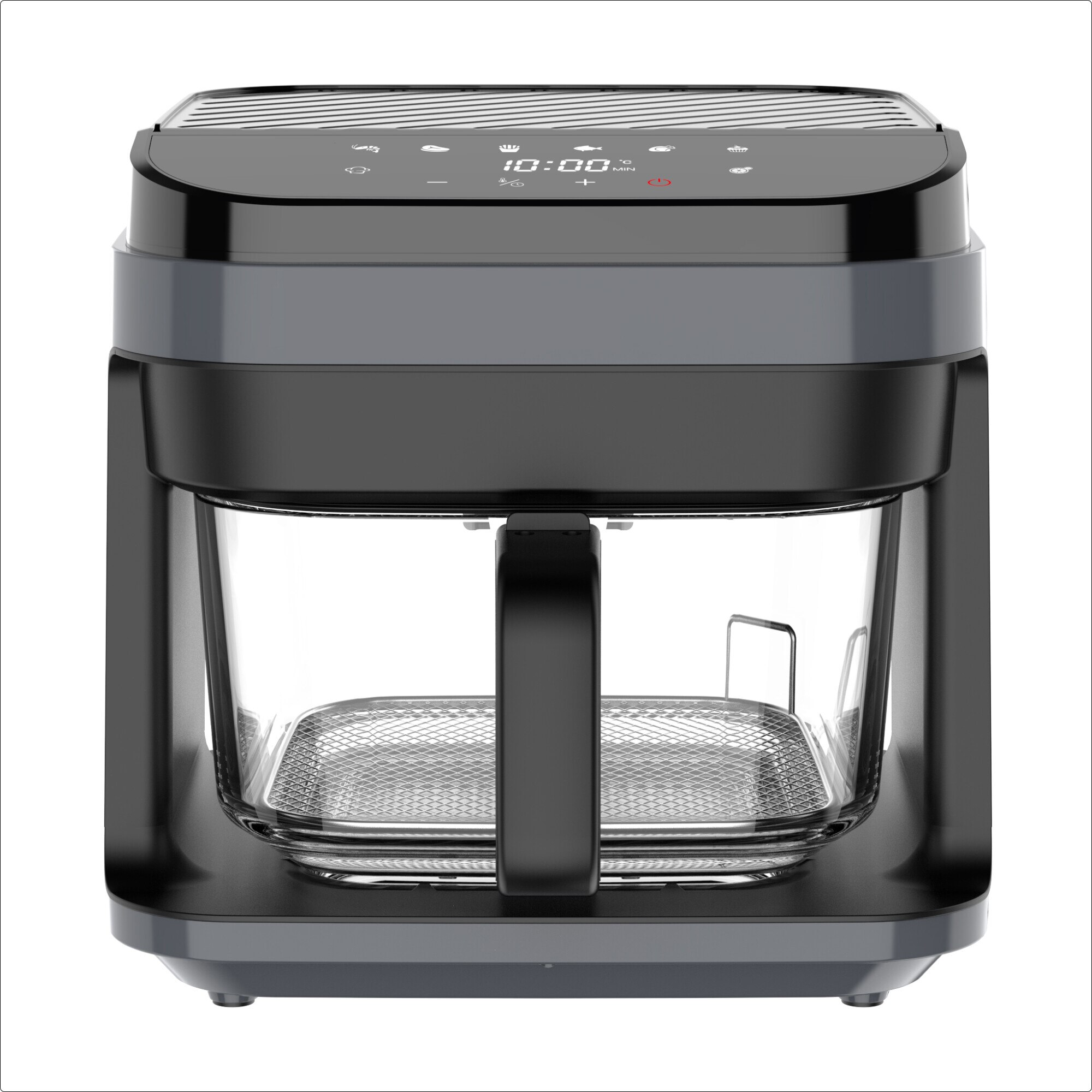 Friteuza cu Aer Cald / Air Fryer, Biovita PRESTIGE, Cos din Sticla, 5 ...
