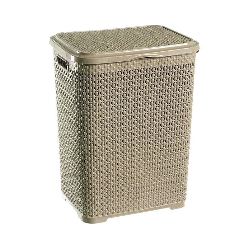 Cos pentru rufe perlat, bej, 45L - eMAG.ro