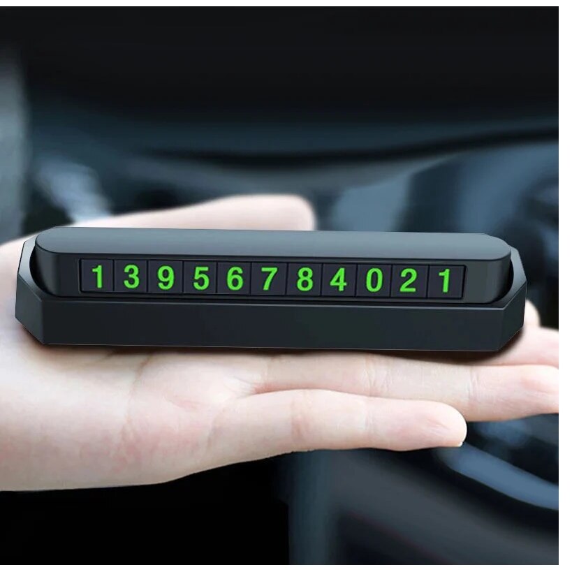 Suport numar telefon negru, afisaj parcare - eMAG.ro