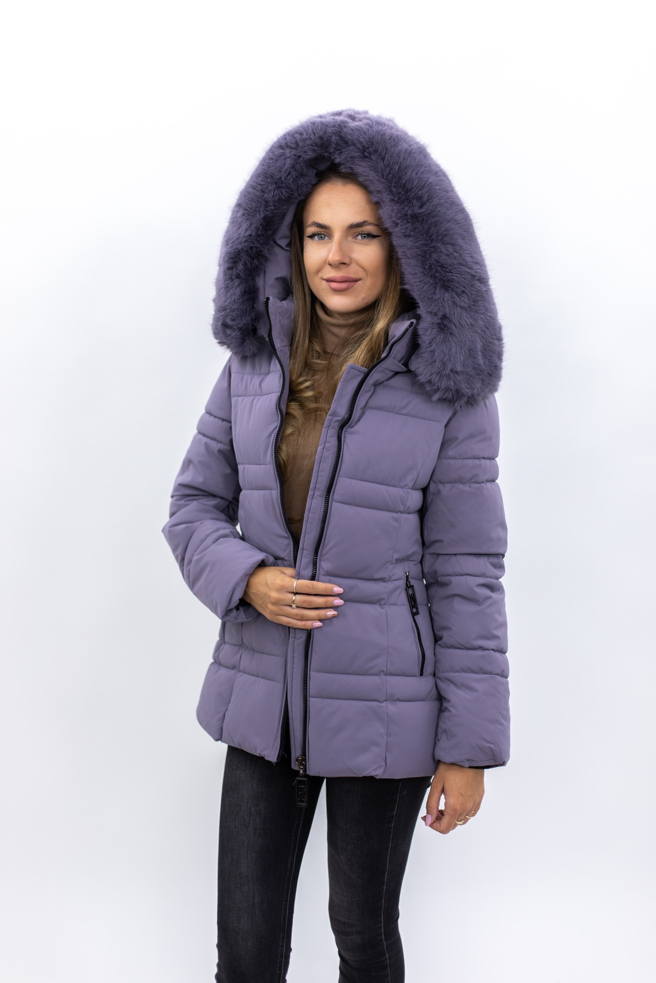 Geaca dama 2319, Mov, L - eMAG.ro