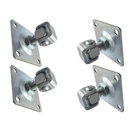 Set 4 balamale reglabile cu placa 100mm x 100mm - eMAG.ro