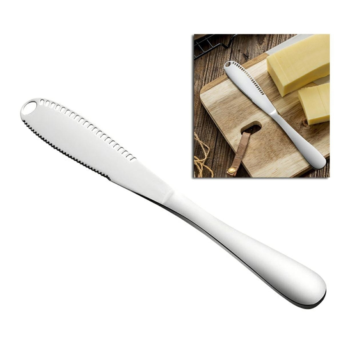 Cutit de unt cu gauri, ZakupyTV, Otel - eMAG.ro