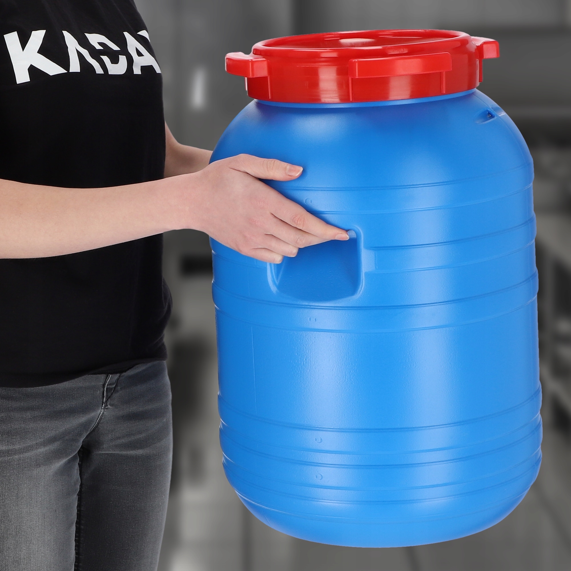Butoi, Kadax, Plastic, 30l, Albastru - eMAG.ro