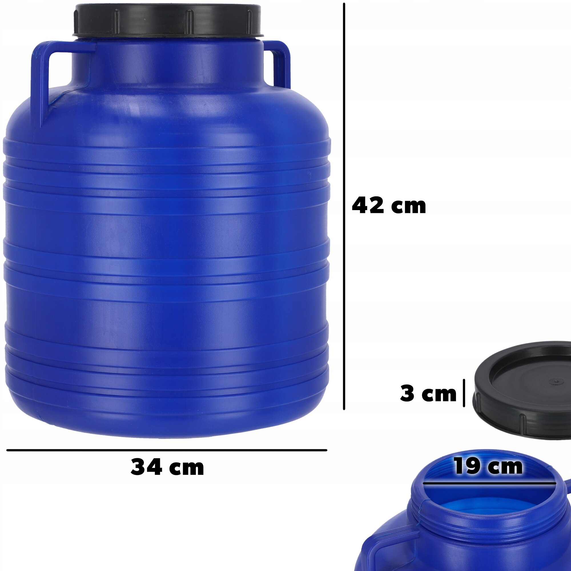 Butoi, Kadax,Plastic, 30l, Albastru - eMAG.ro