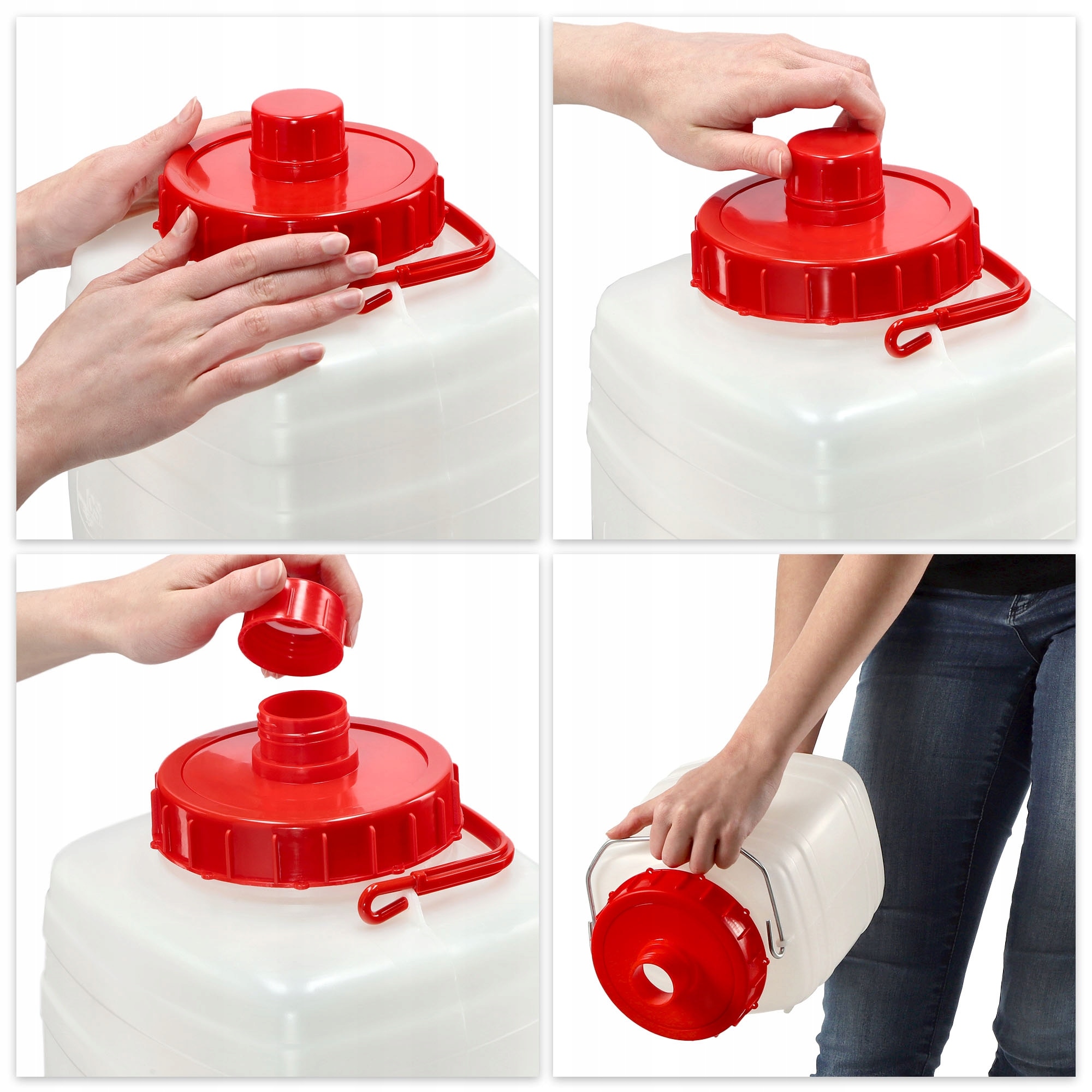 Butoi din plastic cu robinet pentru apa, Kadax, 15l, Alb - eMAG.ro