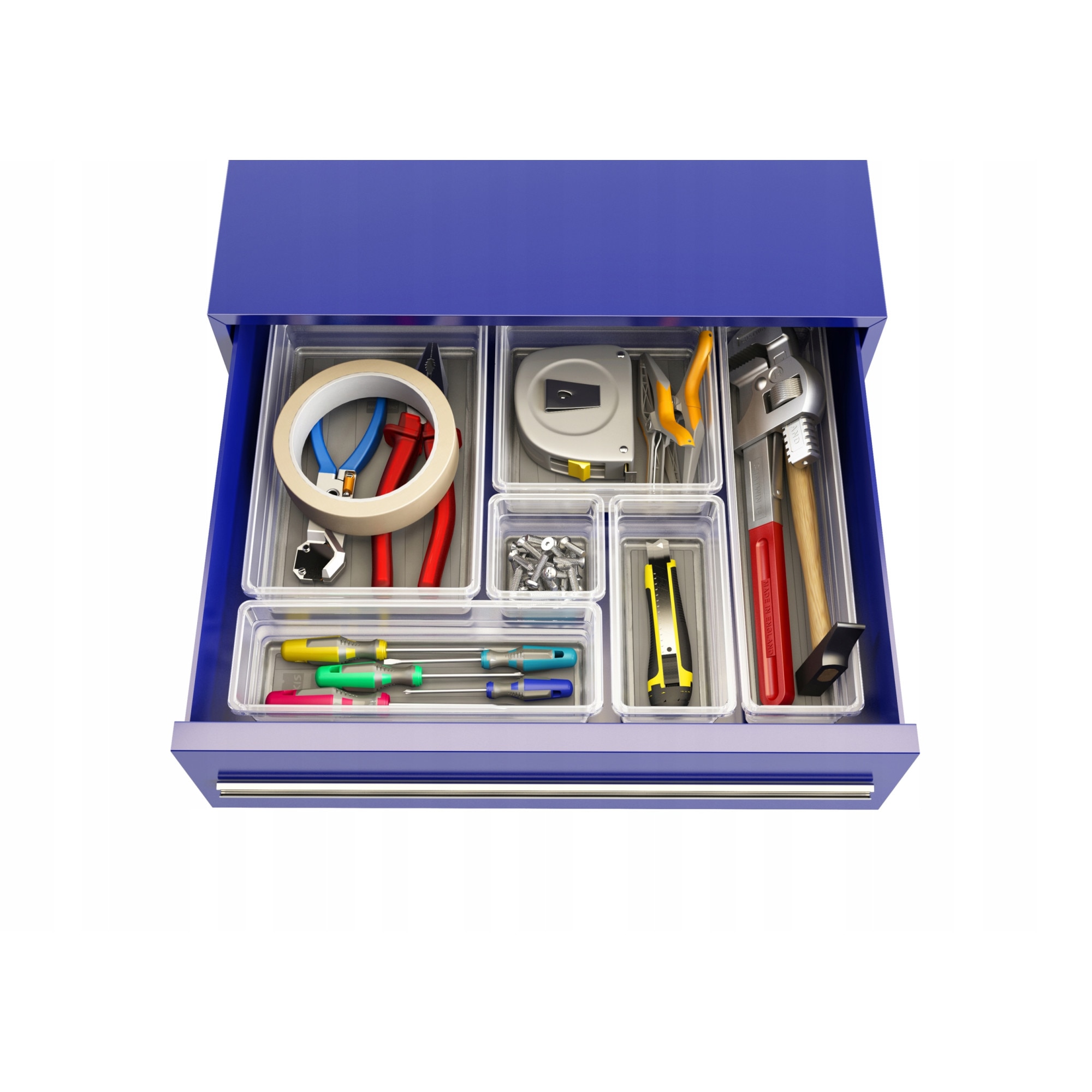 Organizator sertar, Curver, Plastic, 30 x 7.5 cm, Alb - eMAG.ro