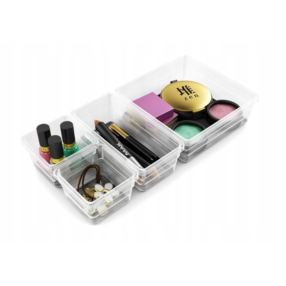Organizator sertar, Curver, Plastic, 30 x 7.5 cm, Alb - eMAG.ro