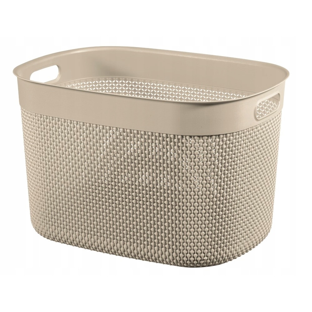 Cos dreptunghiular, Curver, Plastic, 30l, Bej - eMAG.ro