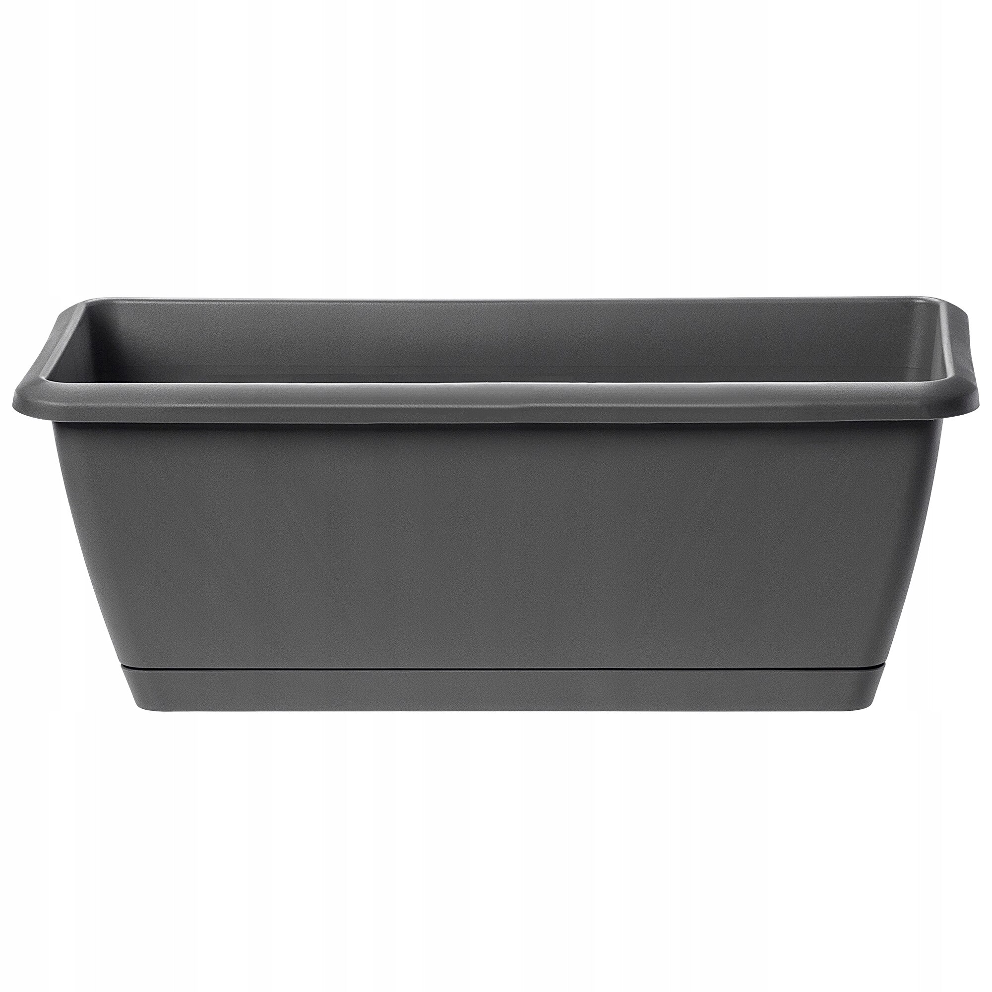 Ghiveci de balcon cu suport, Kadax, Plastic, 40 x 19 x 14.5 cm, 260 g ...