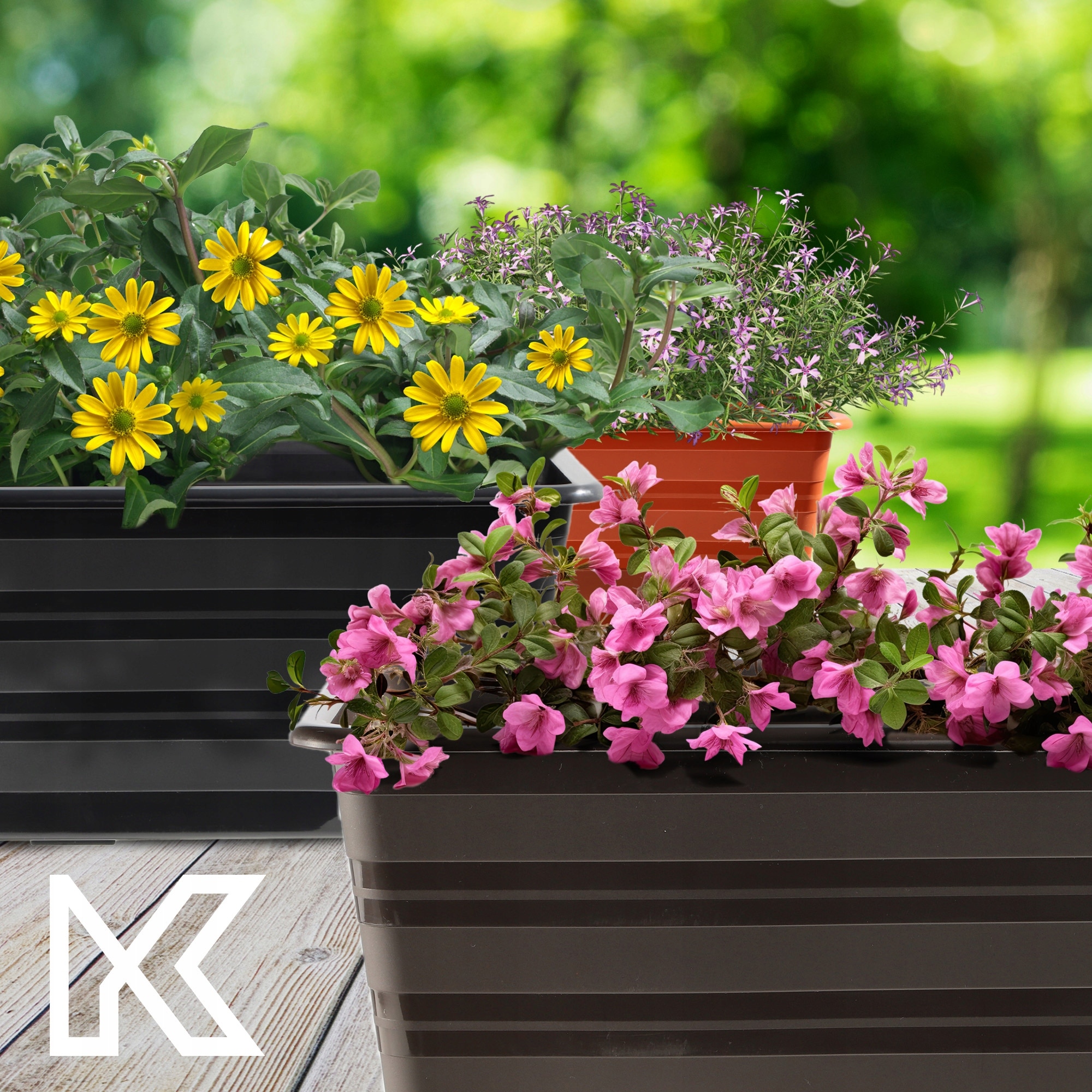 Ghiveci balcon, KADAX, 60 cm, Maro - eMAG.ro