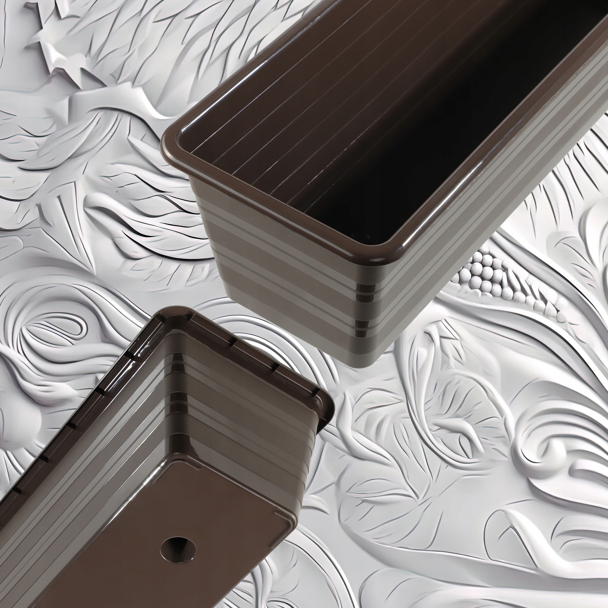 Ghiveci balcon, KADAX, 60 cm, Maro - eMAG.ro