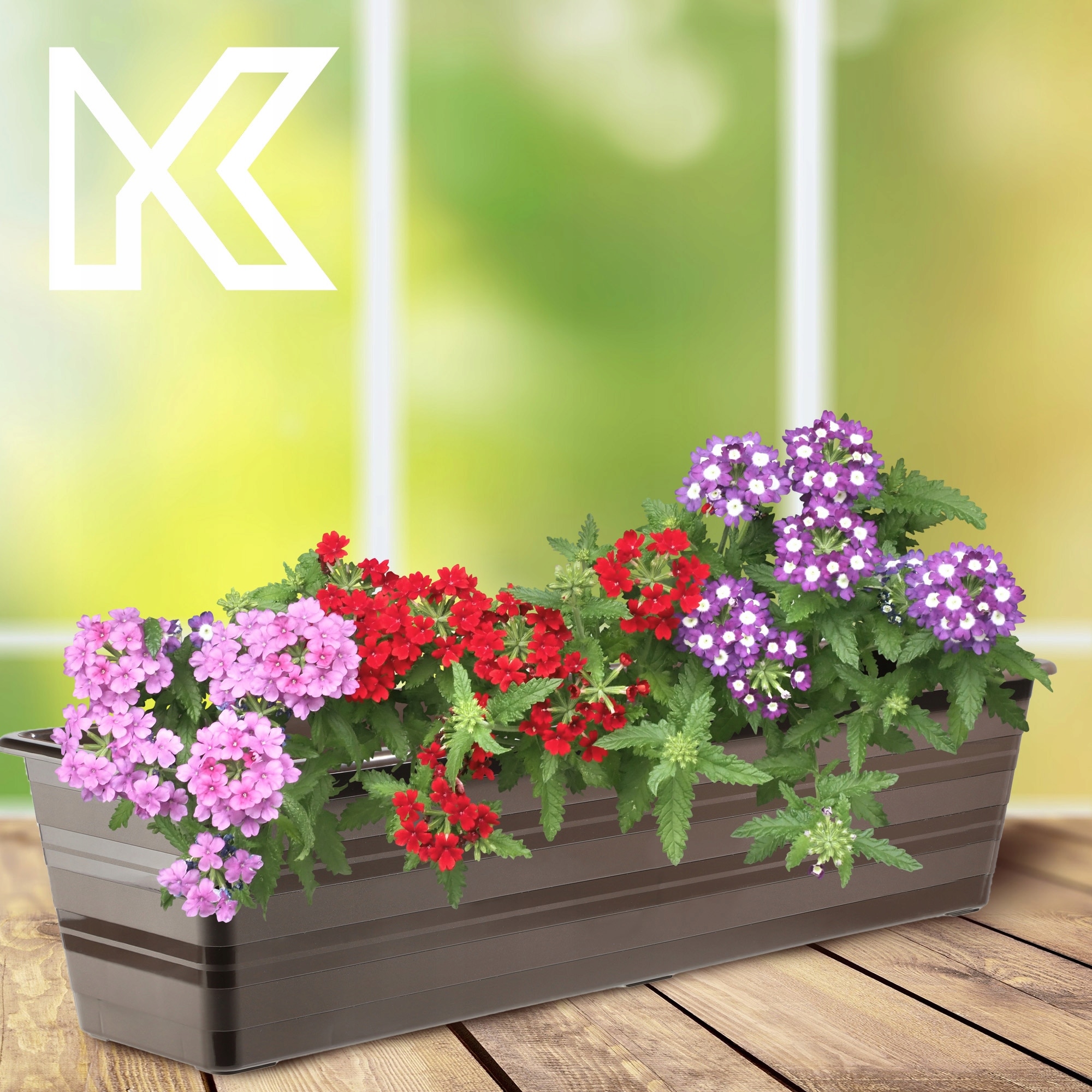 Ghiveci balcon, KADAX, 60 cm, Maro - eMAG.ro