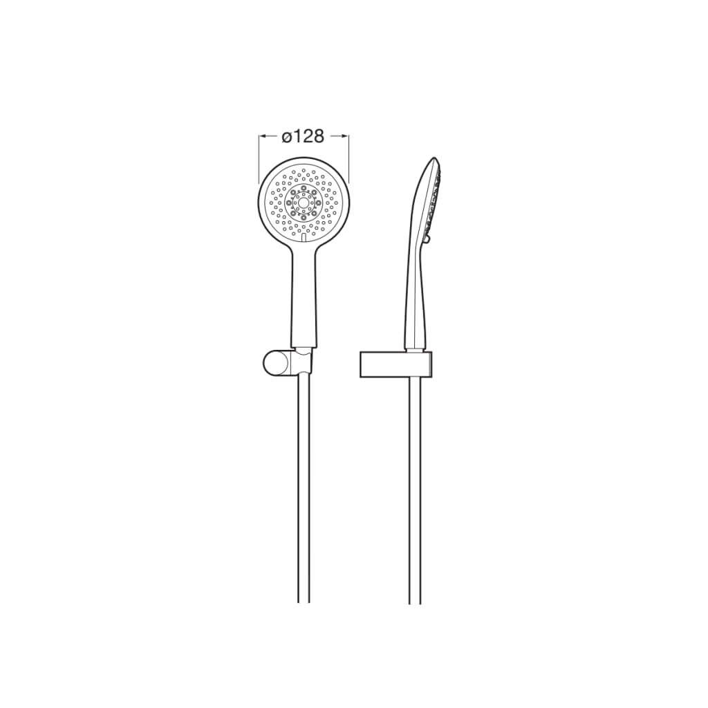 Set de dus, Roca, Detasabil, Crom - eMAG.ro