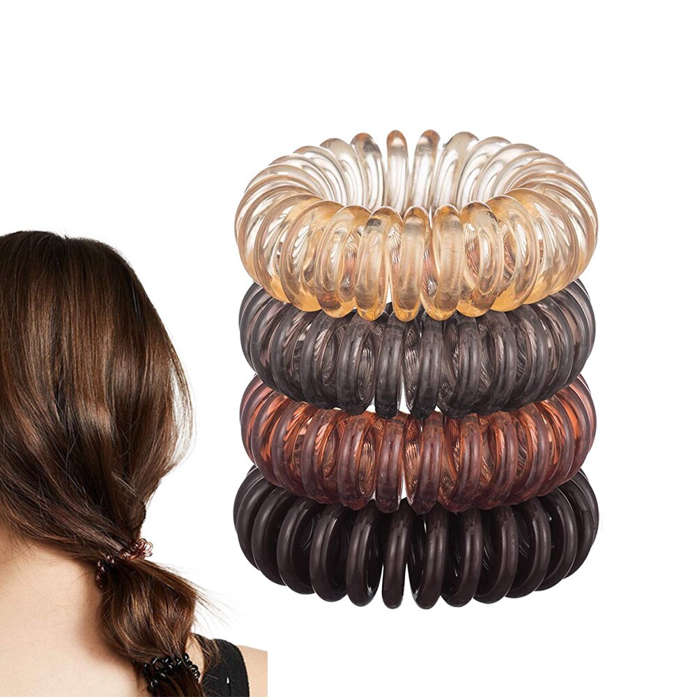 Set 4 elastice de par, Cozevdnt, Plastic, Multicolor - eMAG.ro