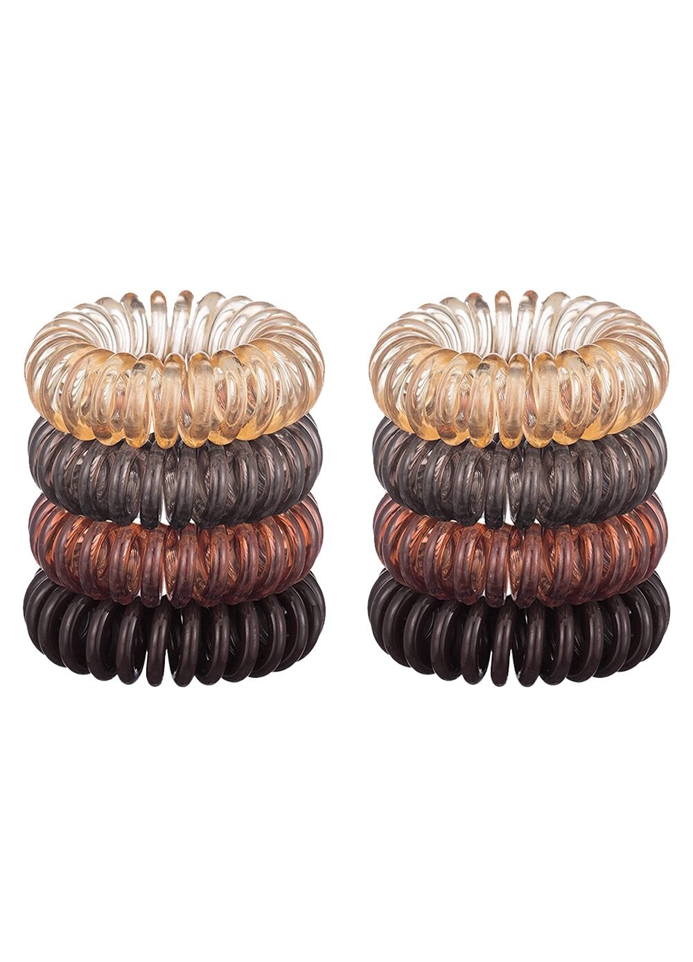 Set 8 elastice de par, Cozevdnt, Plastic, Multicolor - eMAG.ro