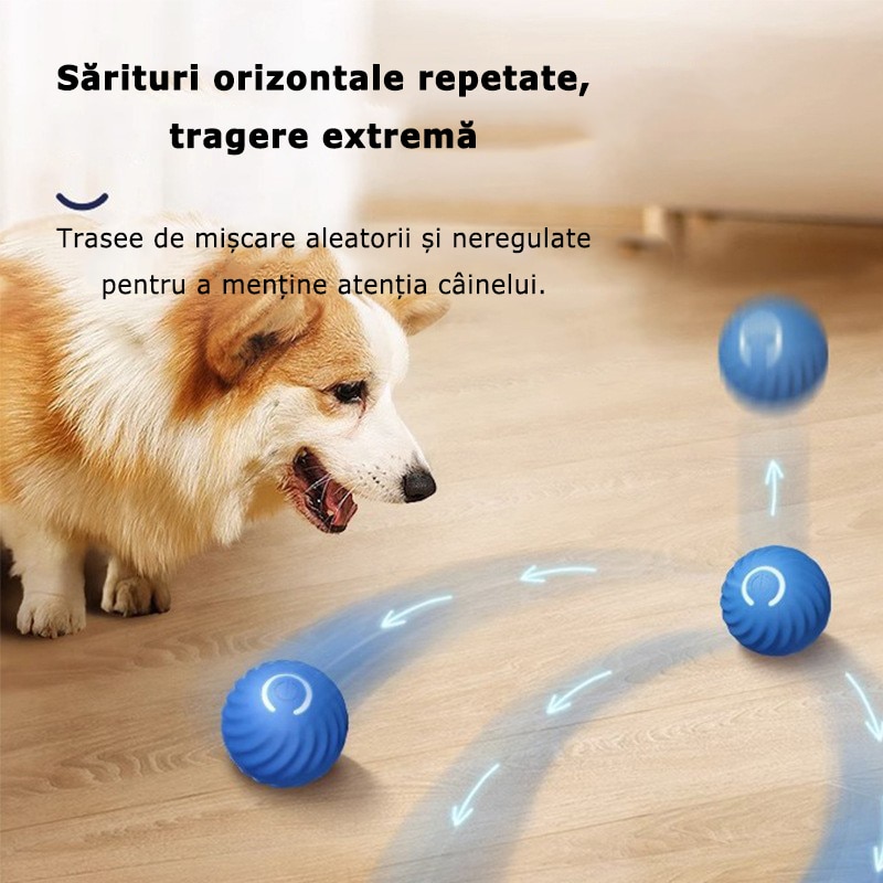Jucarie electrica rezistenta pentru caini, material sigur, comutare ...