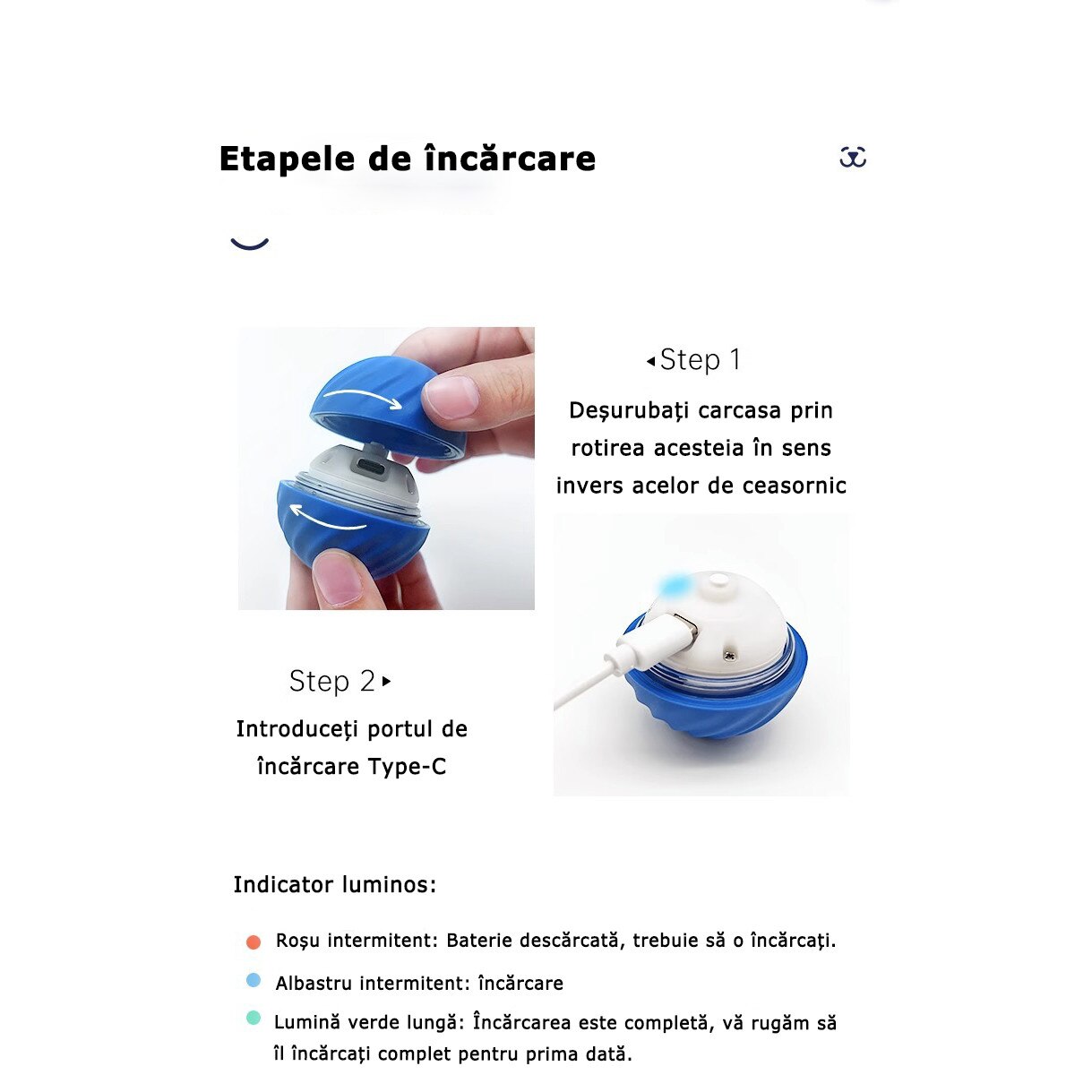 Jucarie electrica rezistenta pentru caini, material sigur, comutare ...