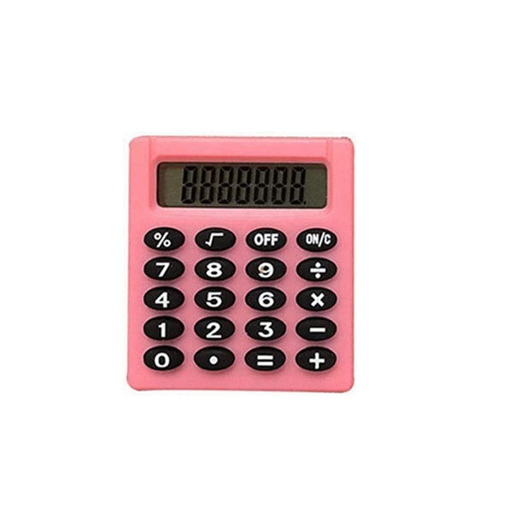 Mini Calculator, Sunmostar, 8 cifre, Roz - eMAG.ro