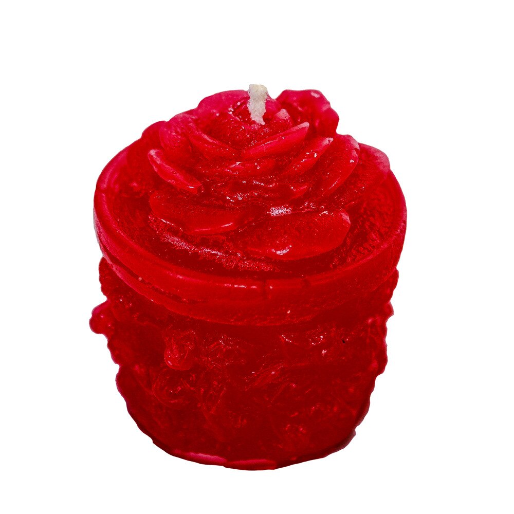Lumanare Decorativa Vitale din Rubin, Rosu, parfum de Trandafir - eMAG.ro