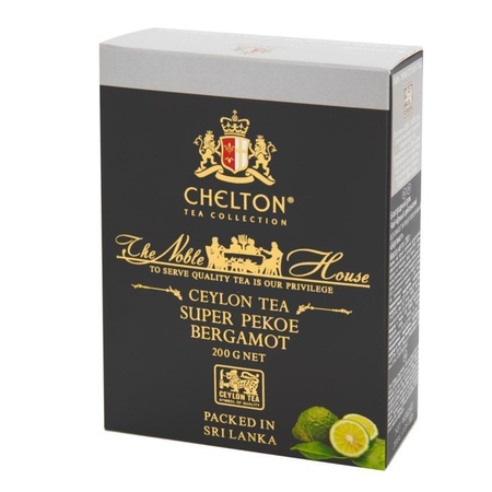 Черен чай Chelton Noble House Super Pekoe Bergamot, с аромат на ...