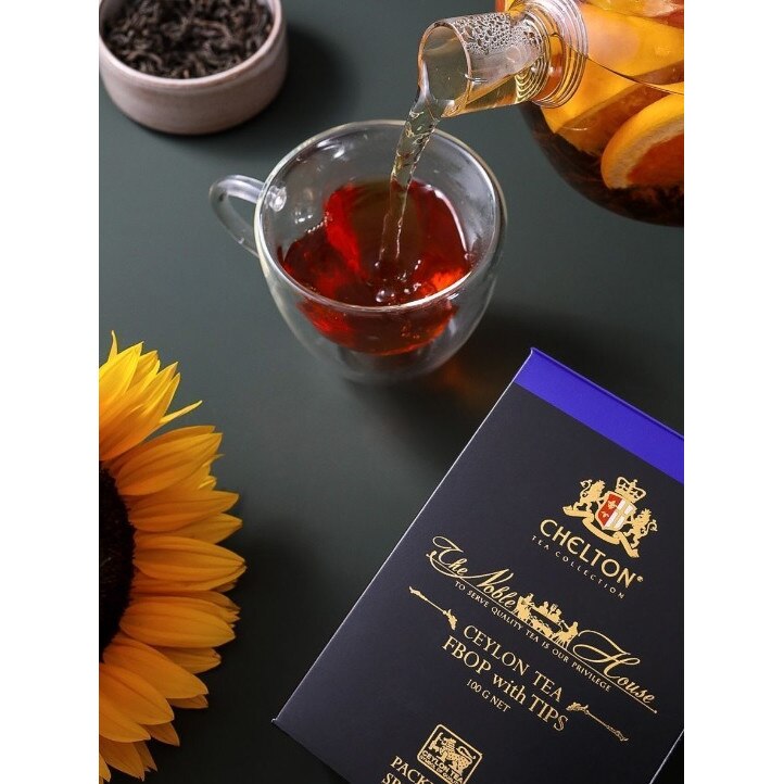 Ceai negru Chelton Noble House FBOP With Tips, cu frunze mari, 100 g ...