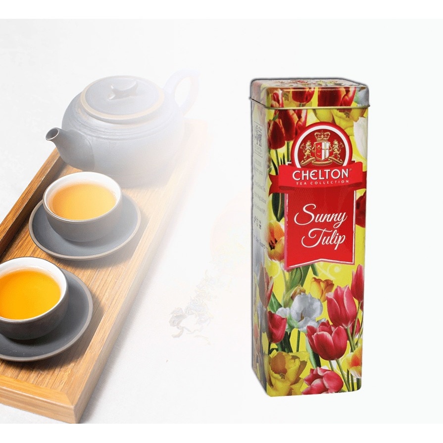 Черен чай Chelton Sunny Tulip, метална кутия, 80 гр - eMAG.bg