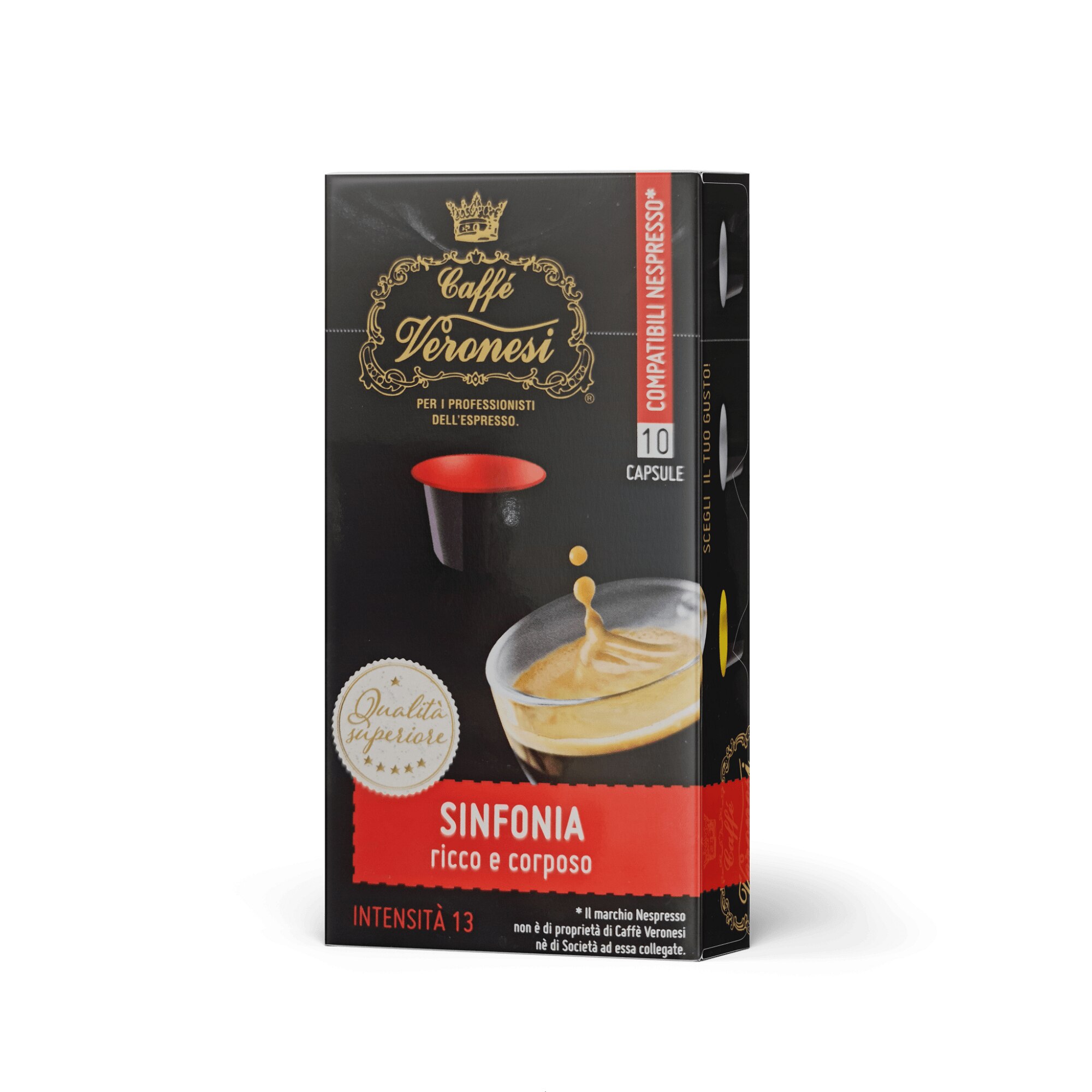 Cafea capsule Caffe Veronesi, Sinfonia, 10 bucati, compatibile ...