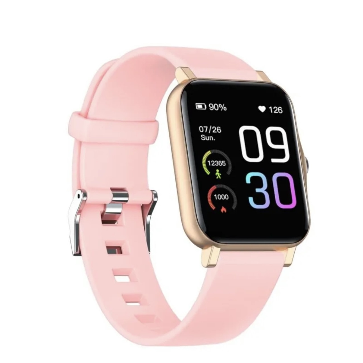 Ceas smartwatch, Starmax, GTS2, ROZ, 43 mm, IP68 Waterproof ...