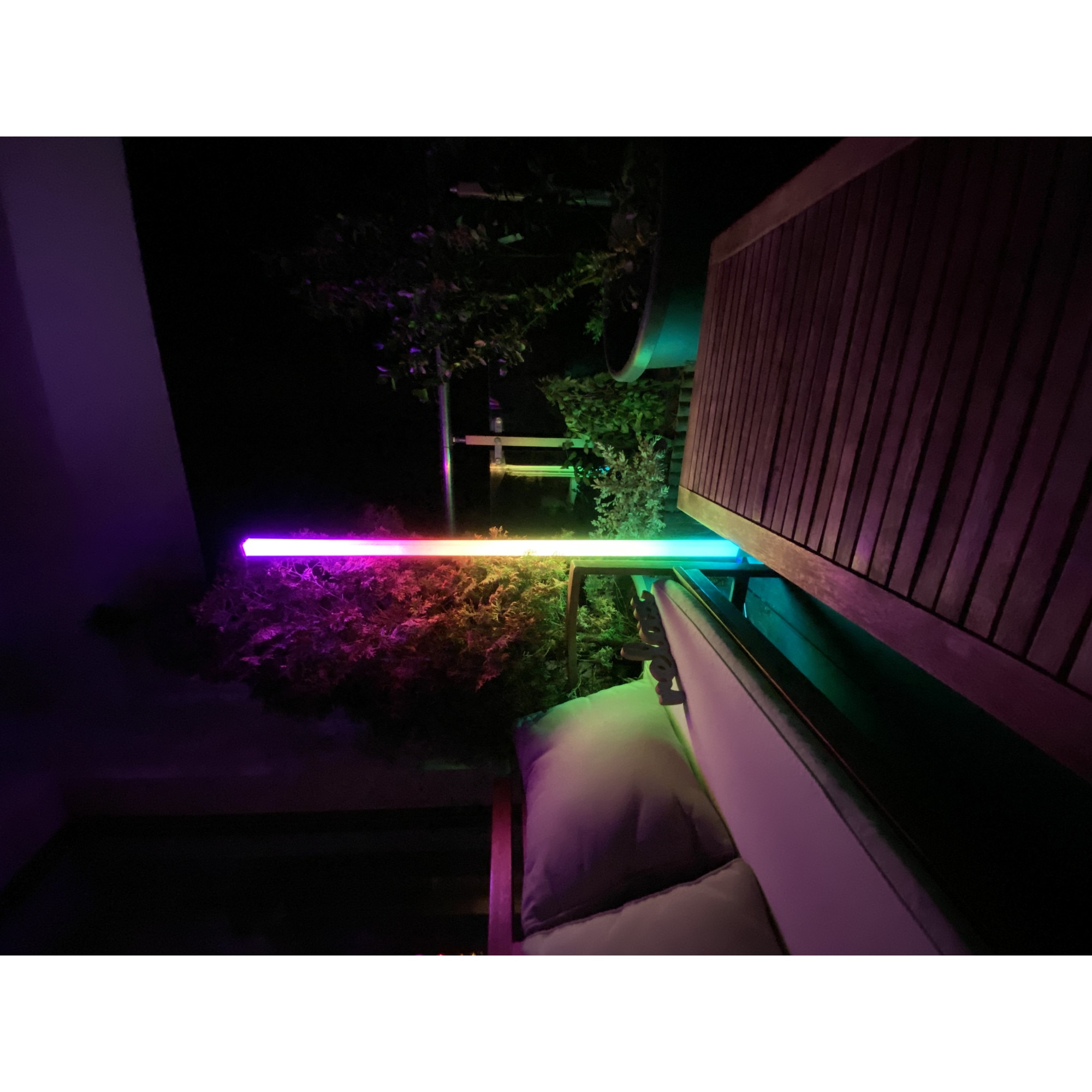 Lampa Moderna RGB, Lumina Ambientala Curgatoare, 140cm inaltime, Led ...