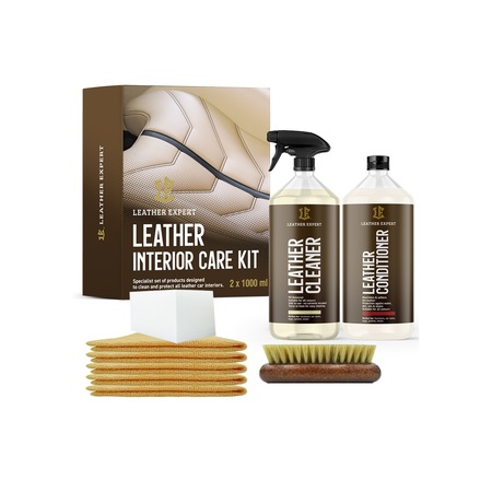 Kit de ingrijire piele auto, Leather Expert, Interior Care Kit, 2 X ...