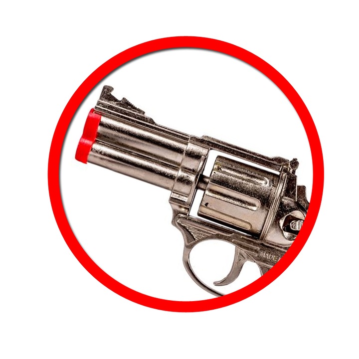 Pistol cu capse, Magnum, 15 cm, Metal, ATU-085257 - eMAG.ro