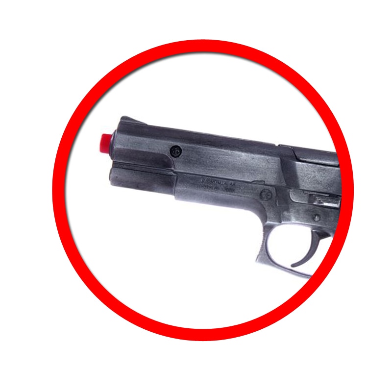 Pistol cu capse, model Beretta, Metal, 14 cm, ATU-087722 - eMAG.ro