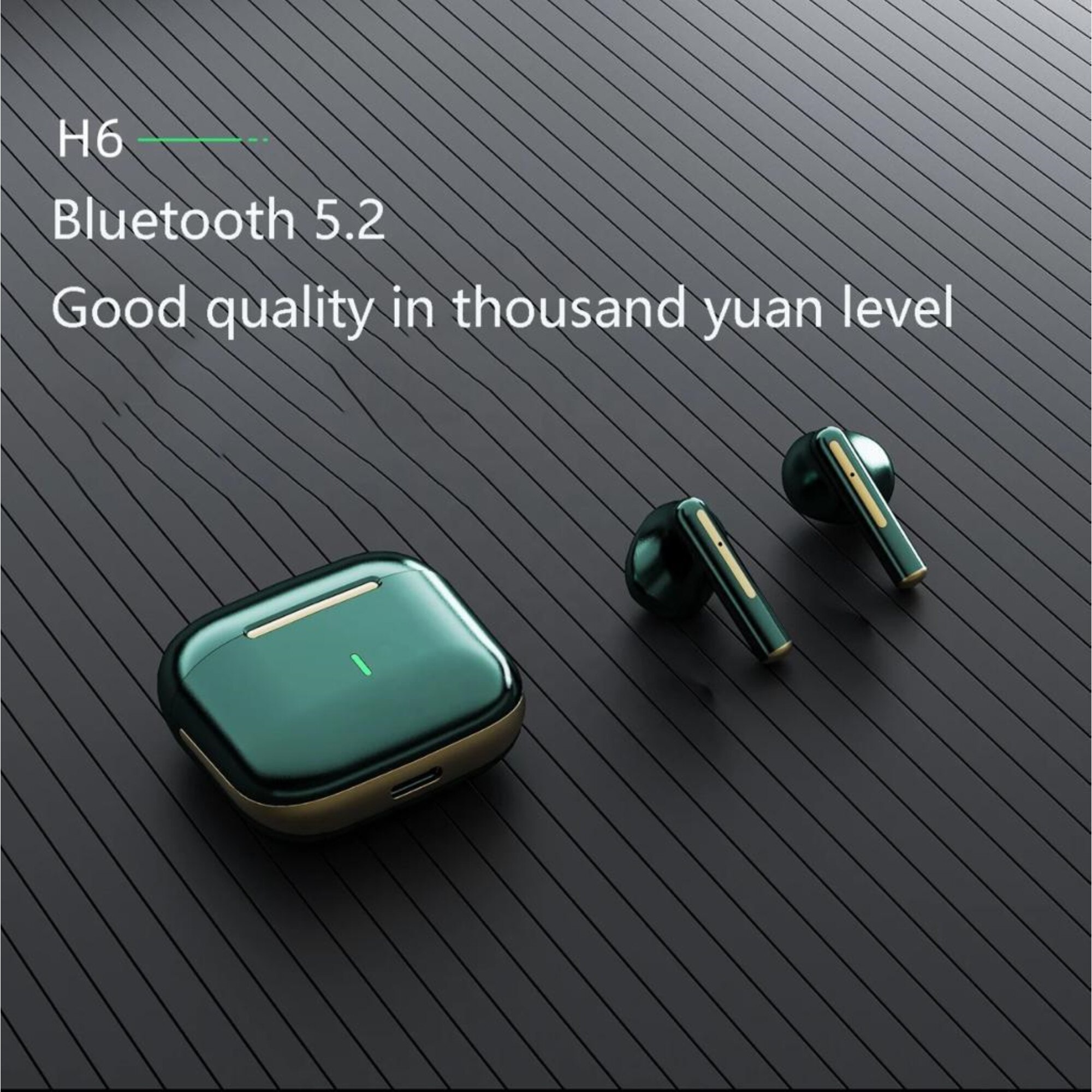 Vezeték nélküli fejhallgató H6 TWS mini fülhallgató, Bluetooth, fülben ...