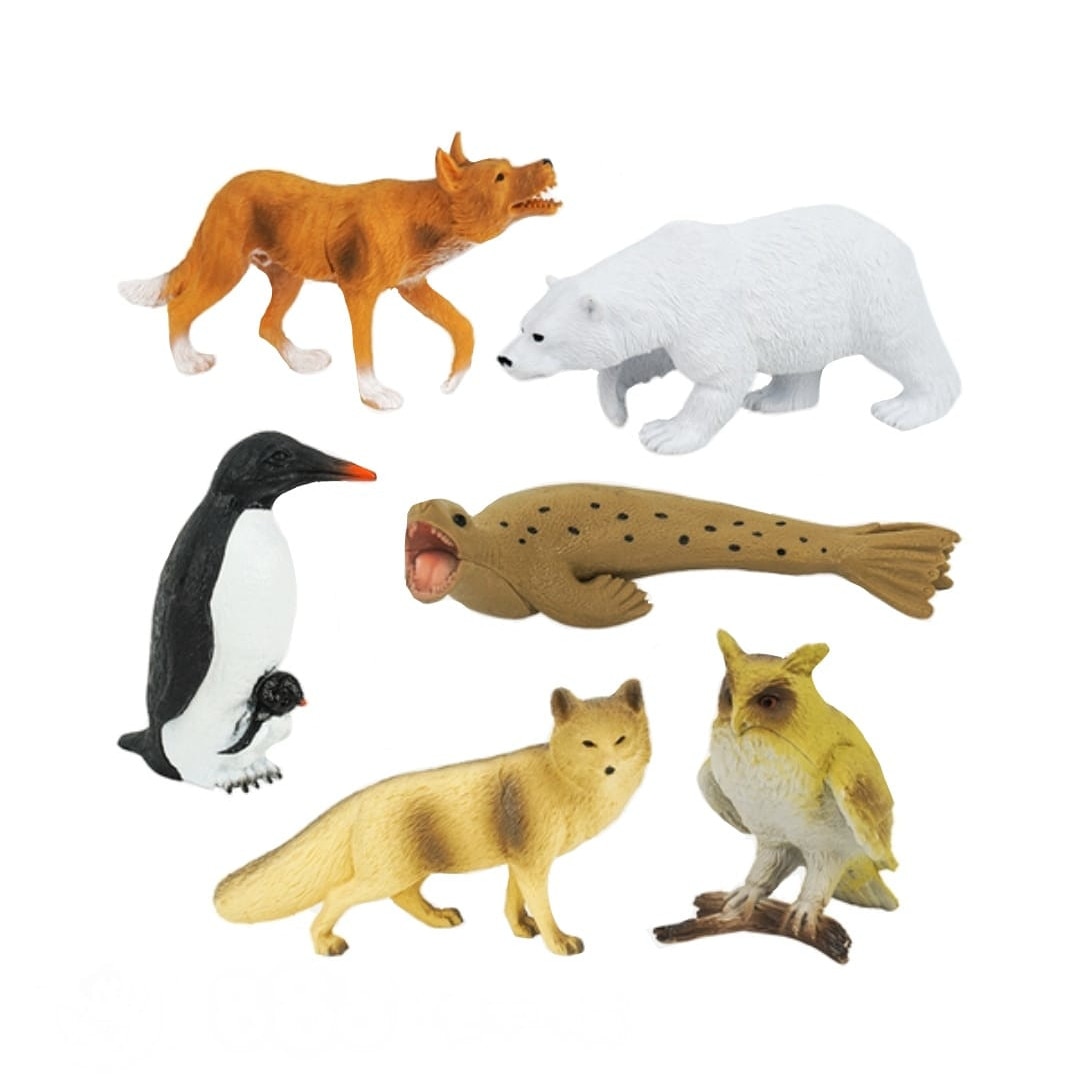 Set 6 figurine Animale, Fauna The Worlds, multicolor, 9 cm - eMAG.ro