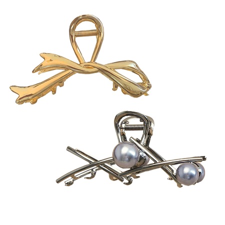 Set 2 agrafe decorative si elegante pentru par, POMAMZ, Perle, fundite, 12*5*6CM/11*4.5*6.5CM ...