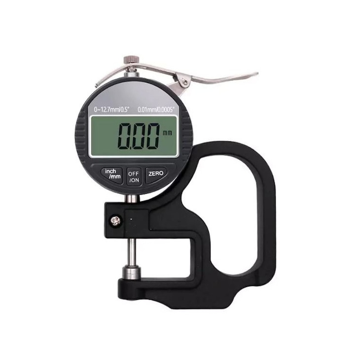 Micrometru digital profesional de masurare a grosimii 0-12,7 mm - eMAG.ro