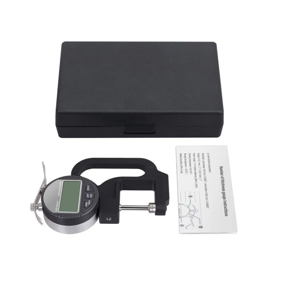 Micrometru digital profesional de masurare a grosimii 0-12,7 mm - eMAG.ro