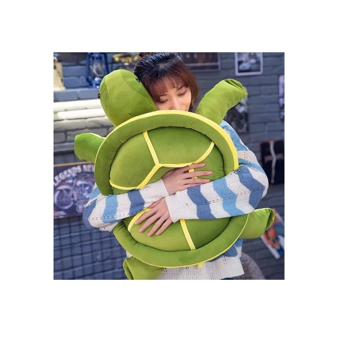 Jucarie de plus Broscuta testoasa, verde, 55 cm - eMAG.ro