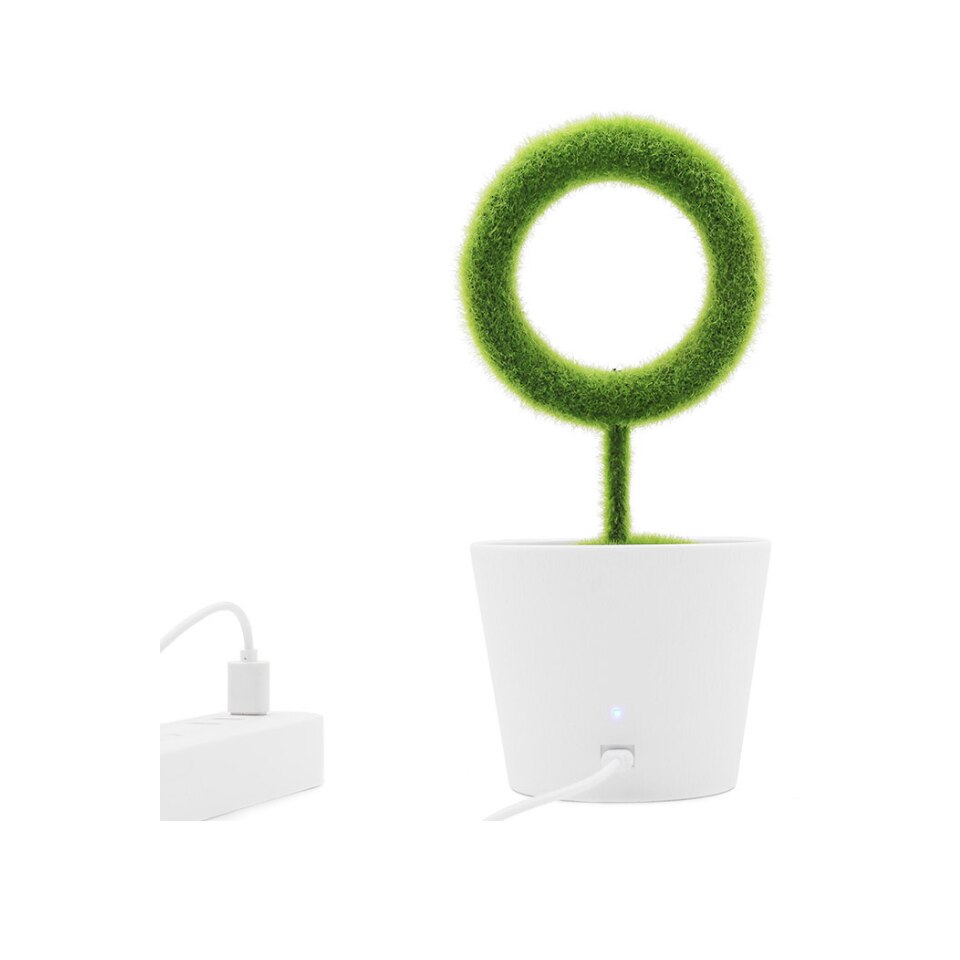 Purificator de Aer, ionizator, in forma de Planta, Cerc, pentru Casa si ...