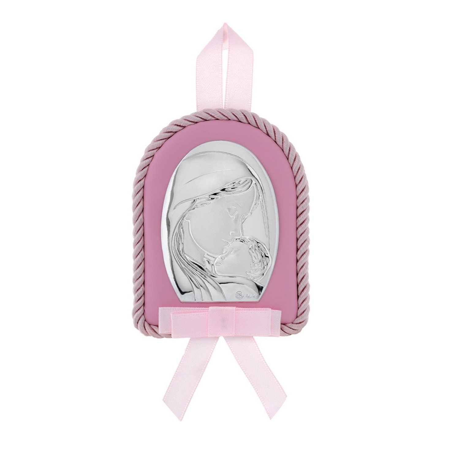 Icoana botez fetita, placata cu argint, 10 cm x 8 cm - eMAG.ro