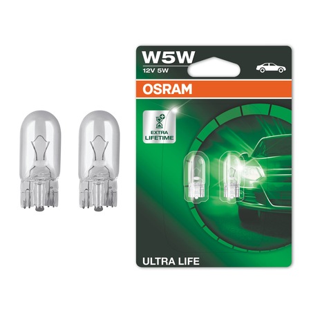Set 2 becuri auto, Osram, 12V, 5W - eMAG.ro