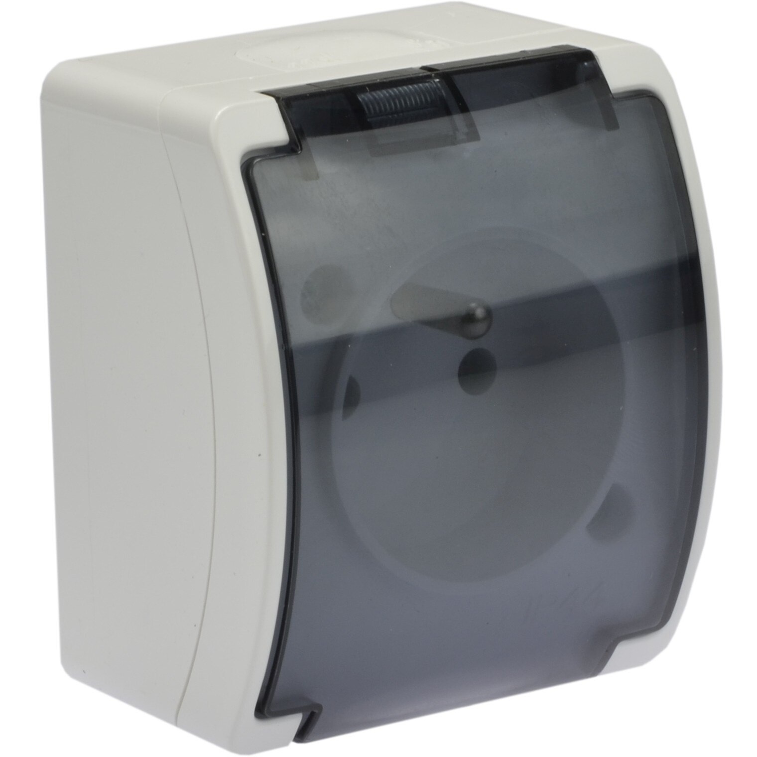 Priza simpla, VIPLAST, Plastic, IP44, 16 A, Alb - eMAG.ro