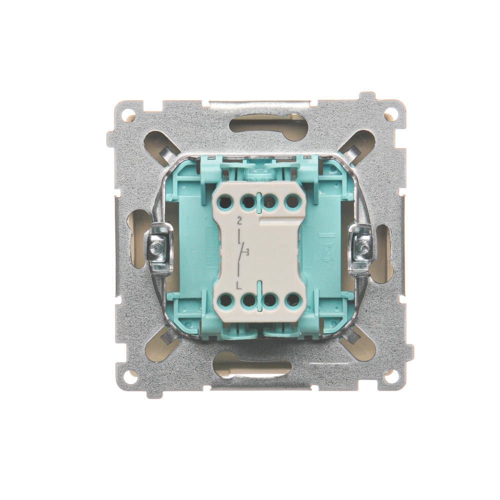 Intrerupator simplu Basic, Simon, Plastic, 10A, 250V, IP20, 75 x 75 x ...