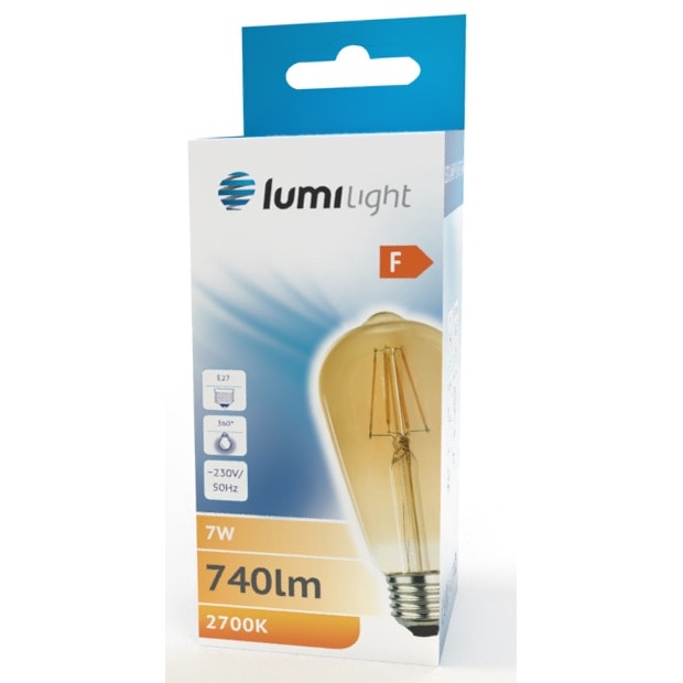 Bec LED, Lumilight, Auriu, 7W - eMAG.ro