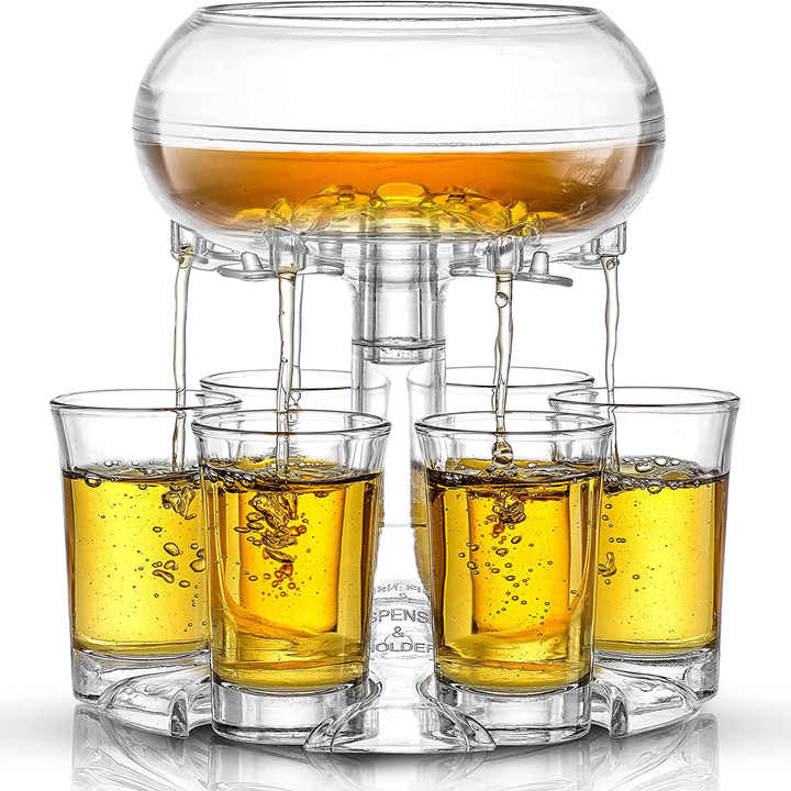 Set 6 shot-uri cu dozator de turnare multipla sau separat, pentru ...